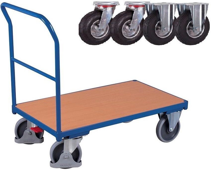 Wózek transportowy Variofit Wózek Platformowy 1 Poręcz 103X60Cm Sw 600. ...