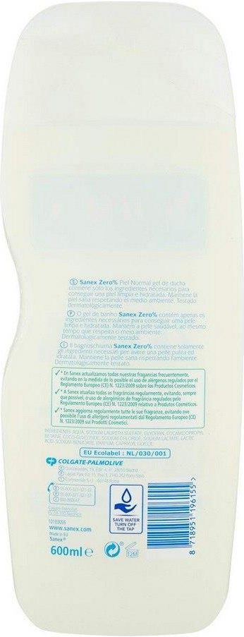 Sanex Zero Żel pod Prysznic 600 ml - Opinie i ceny na Ceneo.pl