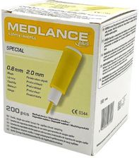 Medlance Plus Special Żółty Nakłuwacz Ostrze 0 8Mm Głębokość 2Mm 200szt ...