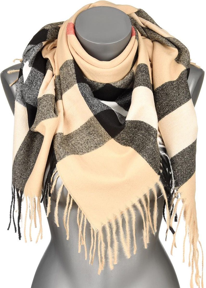 Ecru Duży Szalik Damski bawełniany ciepły modny AX-113 - Ceny i opinie - Ceneo.pl