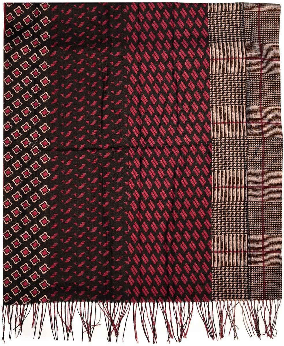 Bordowy Duży Szalik Damski dwustronny ze złotą nitką ciepły modny szal AX-92 - Ceny i opinie ...