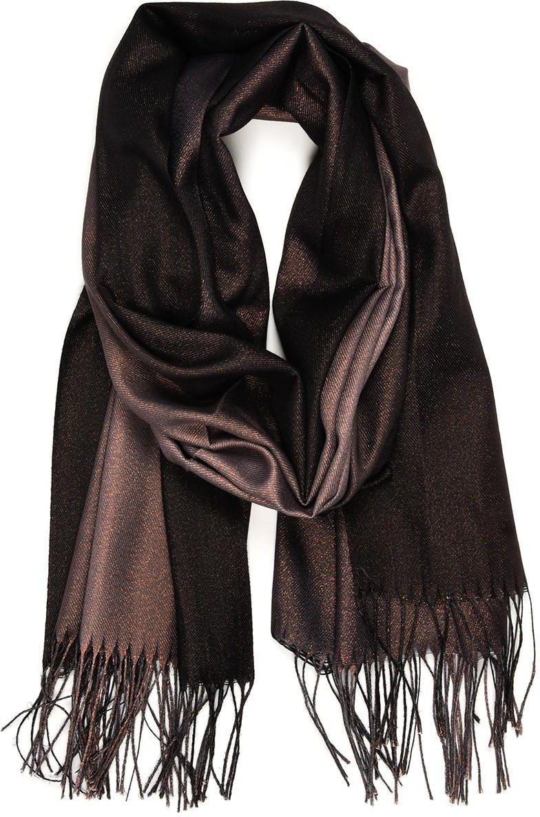 Ciemny Brązowy Duży Szalik Damski złota nitka elegancki szal AX-120 - Ceny i opinie - Ceneo.pl