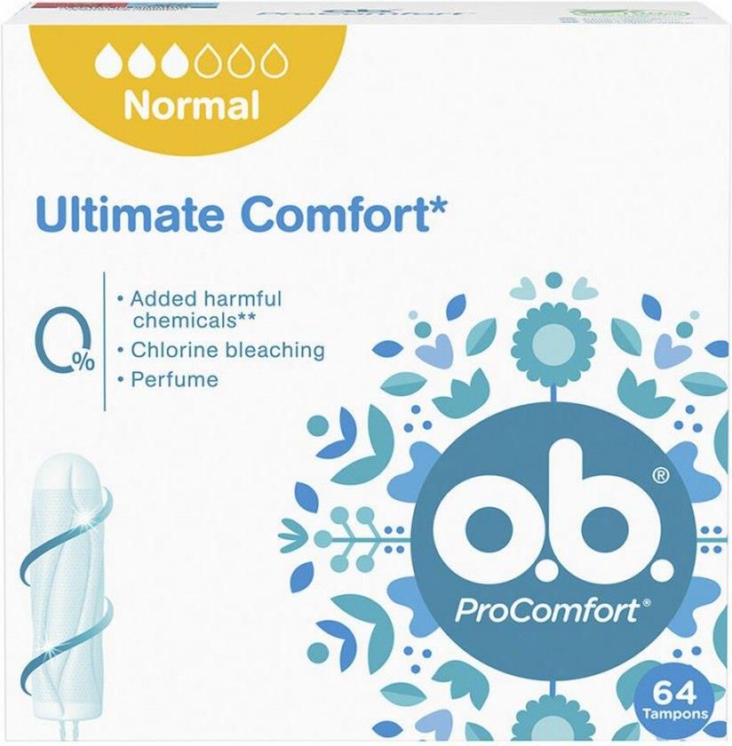 Ob Tampony Zwykłe Procomfort 64 szt. - Opinie i ceny na Ceneo.pl