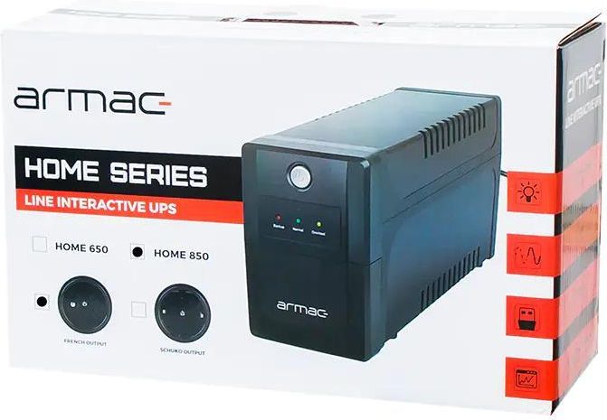 Zasilacz UPS Armac Zasilanie awaryjne UPS home 2x RJ45 USB (850 VA ...