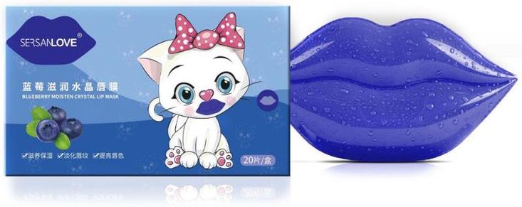 Maseczka SERSANLOVE Blueberry Moisten Crystal Lip Mask Hydrożelowe ...