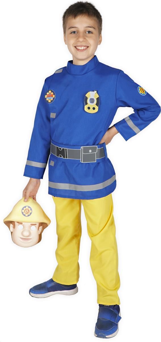 Fireman Sam Costume Disguise Boy Official (Size 5-7 Years) - Ceny i ...