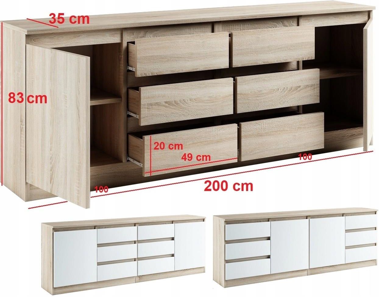 Meble 4K 028 016/200Bz2D6Sb Komoda 200Cm Biały/Beton/Beton 2F88908E-15Bf-4449-B792-Cbe0Ea176802 ...