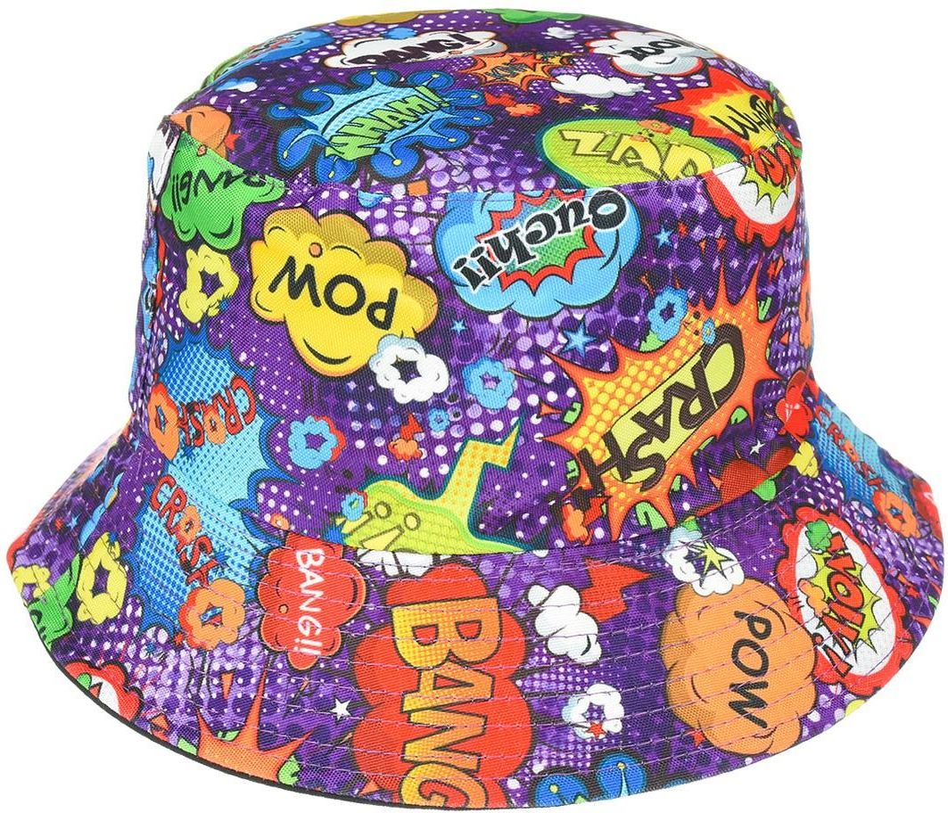 Kapelusz dwustronny bucket hat czapka czarna kolorowy crash kap-m-19 ...