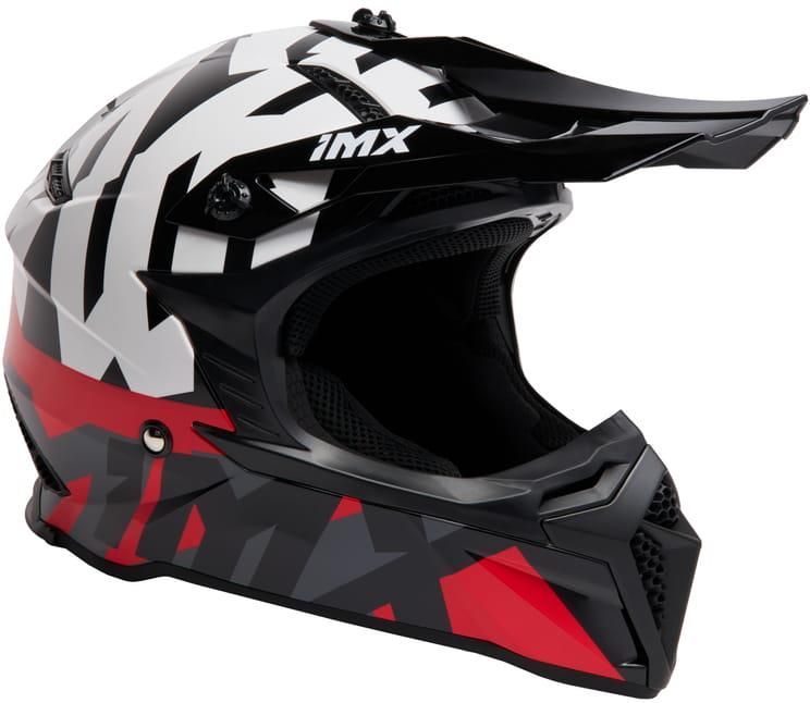 Kask motocyklowy Imx Fmx-02 Black/White/Flo Red/Grey Gloss Graphic ...