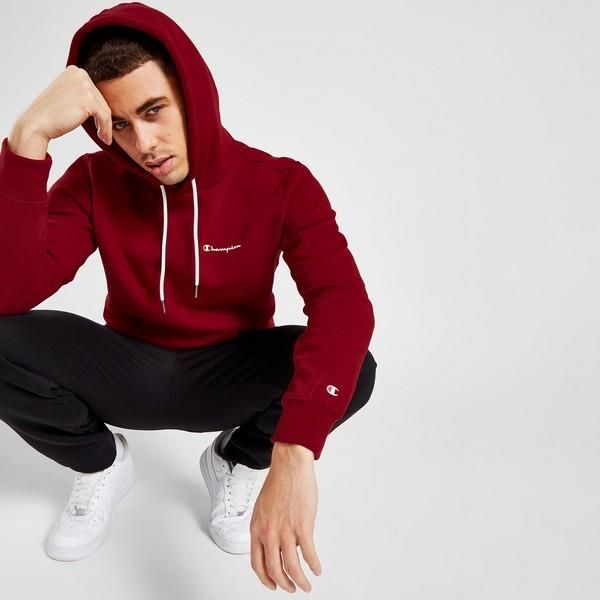 CHAMPION Z KAPTUREM SCRIPT LOGO CORE HOODIE CZERWONY 218287RS506 - Ceny ...