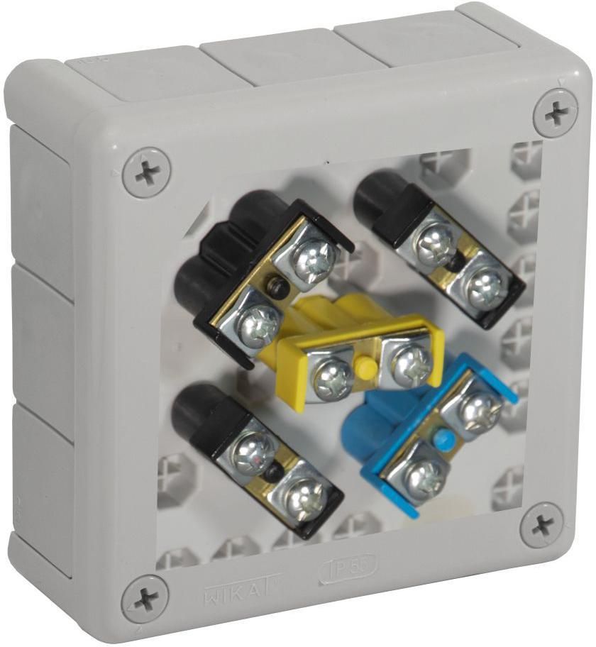 Viplast Puszka Natynkowa Z Zaciskami 12 Wlotów Vp 51 Szara Ip55 ...