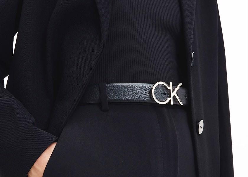 Calvin Klein Pasek K60K610413 75cm RE-Lock CK Logo Belt 30MM PBL - Ceny ...