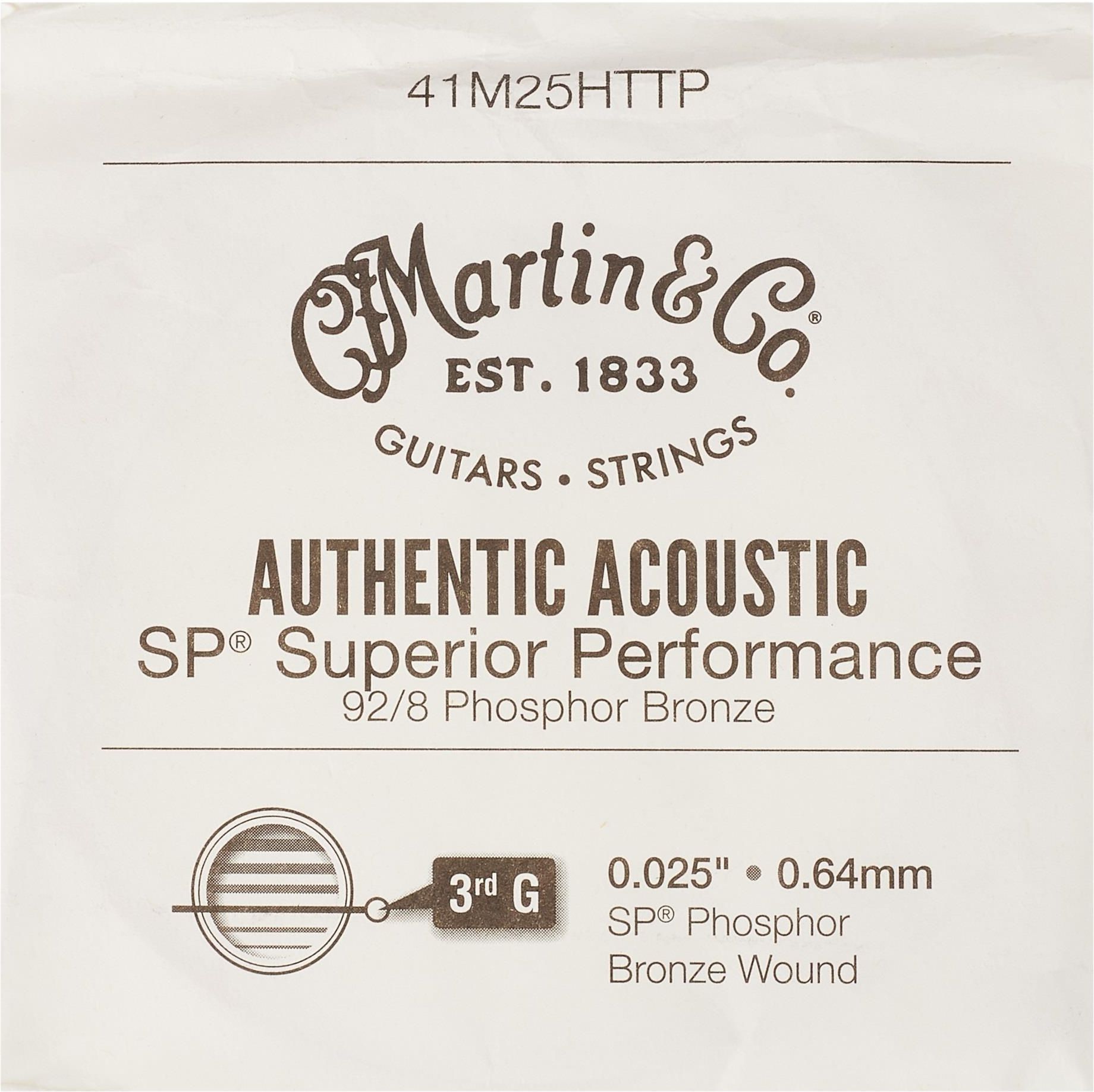 Struna Martin Authentic SP Single 92/8 Phosphor Bronze .025 - Ceny i ...