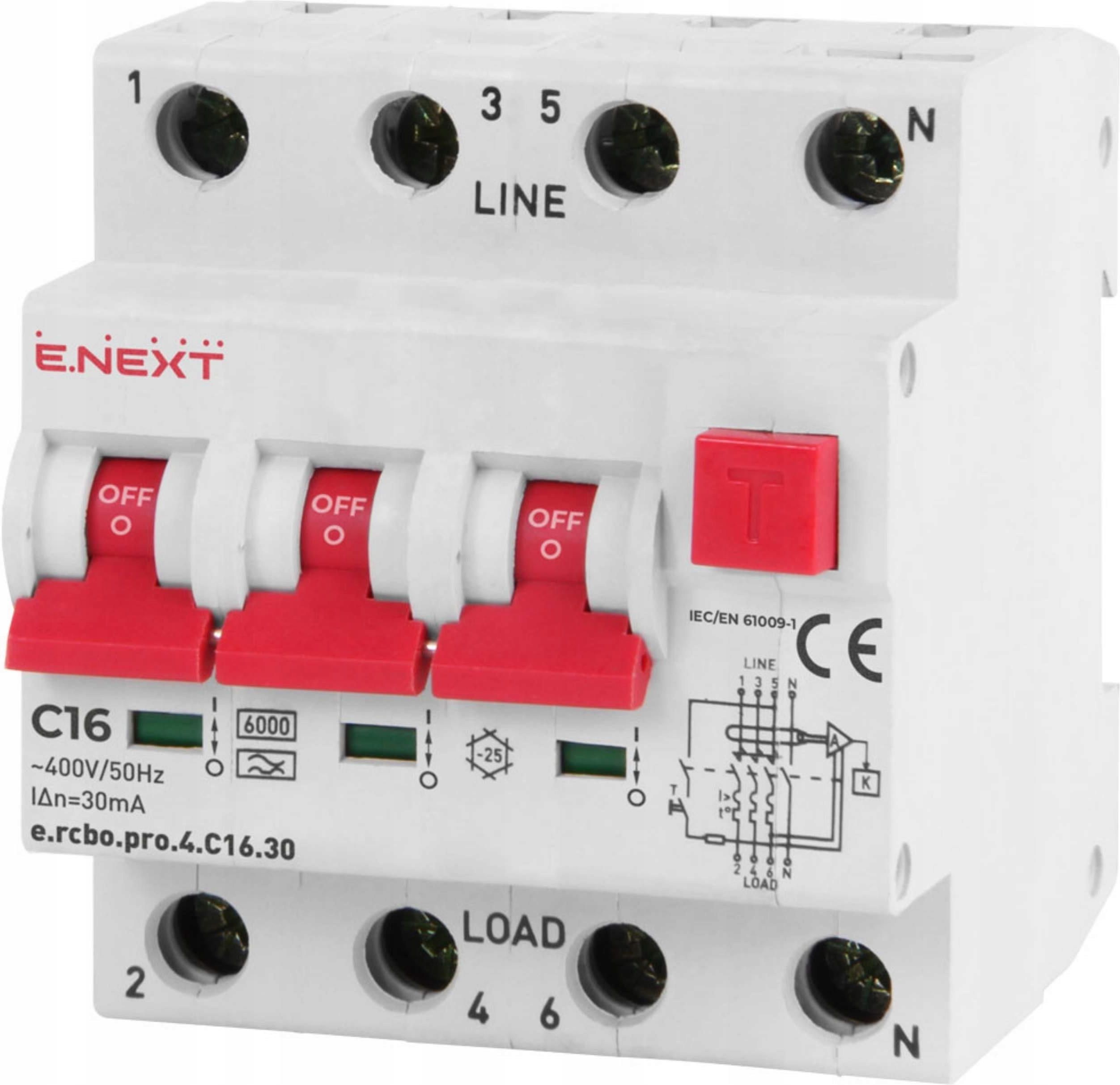 Rozdzielnia Enext Różnicówka Z Członem Nadprądowym C16 4P 30Ma A P0720015 - Opinie i ceny na ...