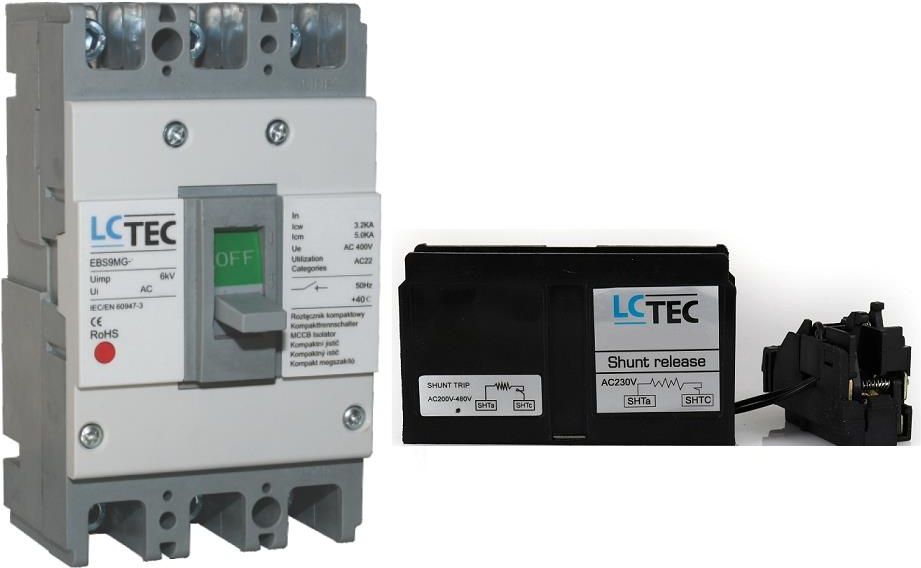 Rozdzielnia Lc Tec Rozłącznik Kompaktowy Z Wyzwalaczem 400A 3P Zestaw ...