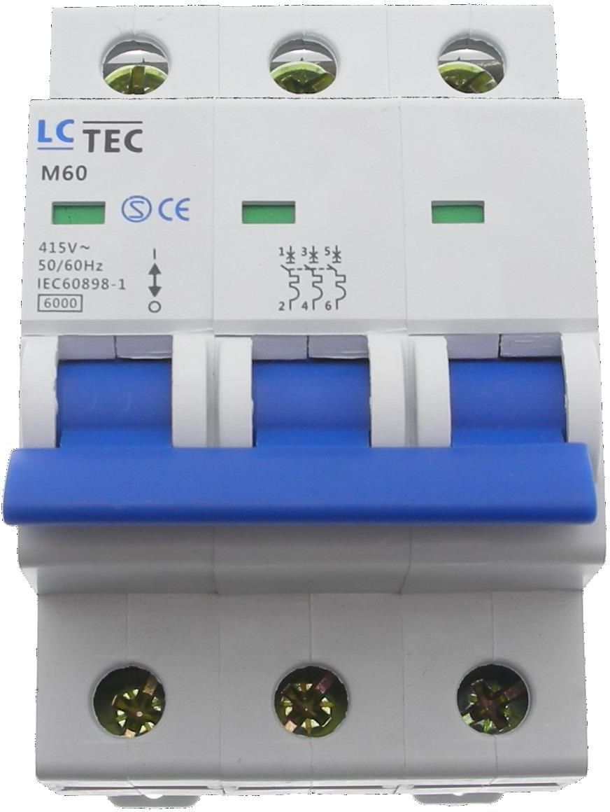 Bezpiecznik Lc Tec Wyłącznik Nadprądowy 3-Fazowy 3P C25A M603P25C ...