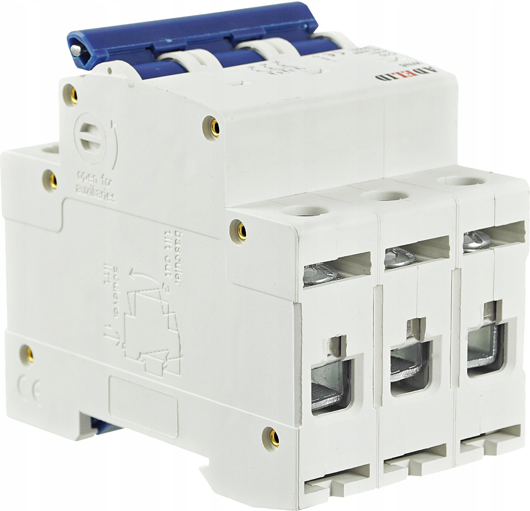 Bezpiecznik Adelid C20 Wyłącznik Nadprądowy Bezpiecznik 3P C20A 3 Faz WN63PC20A - Opinie i ceny ...