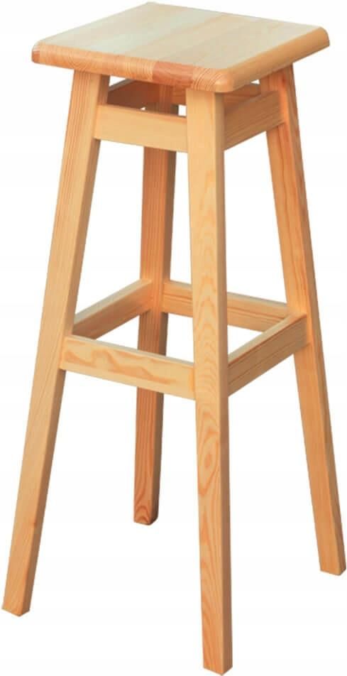 Miland Solidny Taboret 80 Cm Drewniany Hoker Stołek Zydel 3Ca6451C-21E7 ...