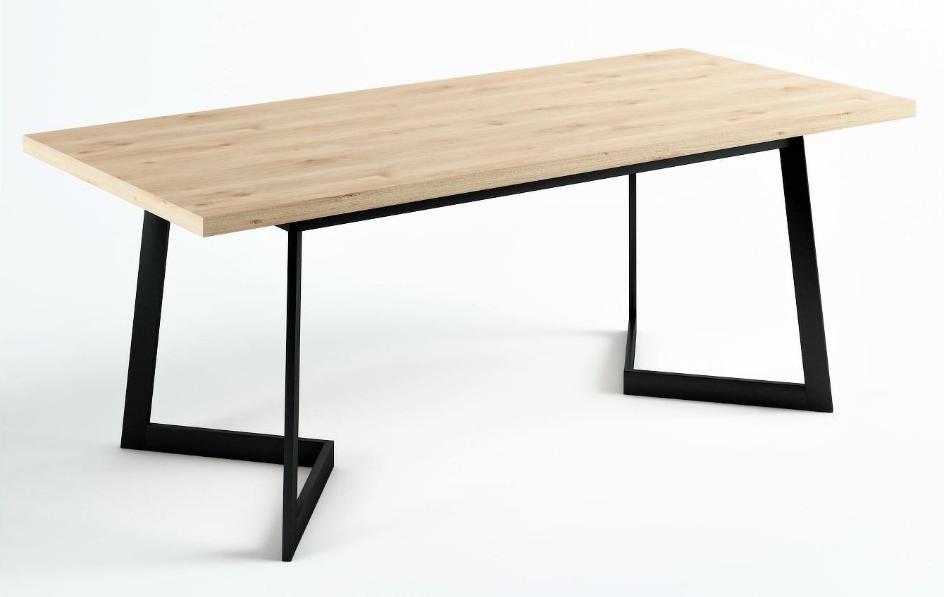 Braun Mebel Stół Dębowy Industrial Loft Salon 220X90 Dąb 12270030725 ...