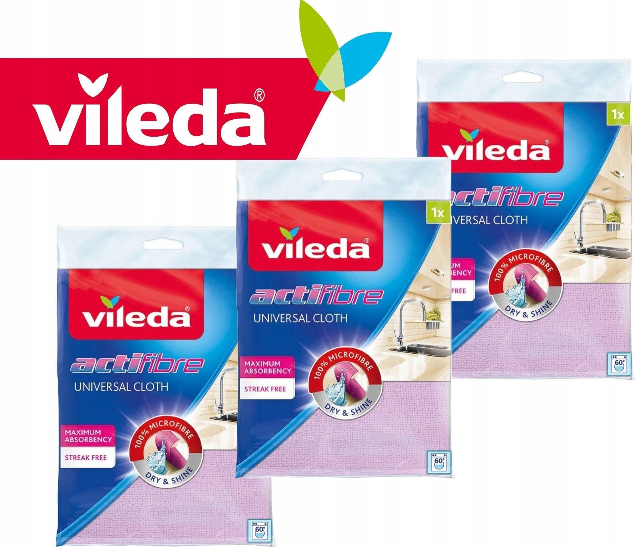 Vileda Ściereczka Actifibre Chłonna Uniwersalna X3 - Opinie i ...