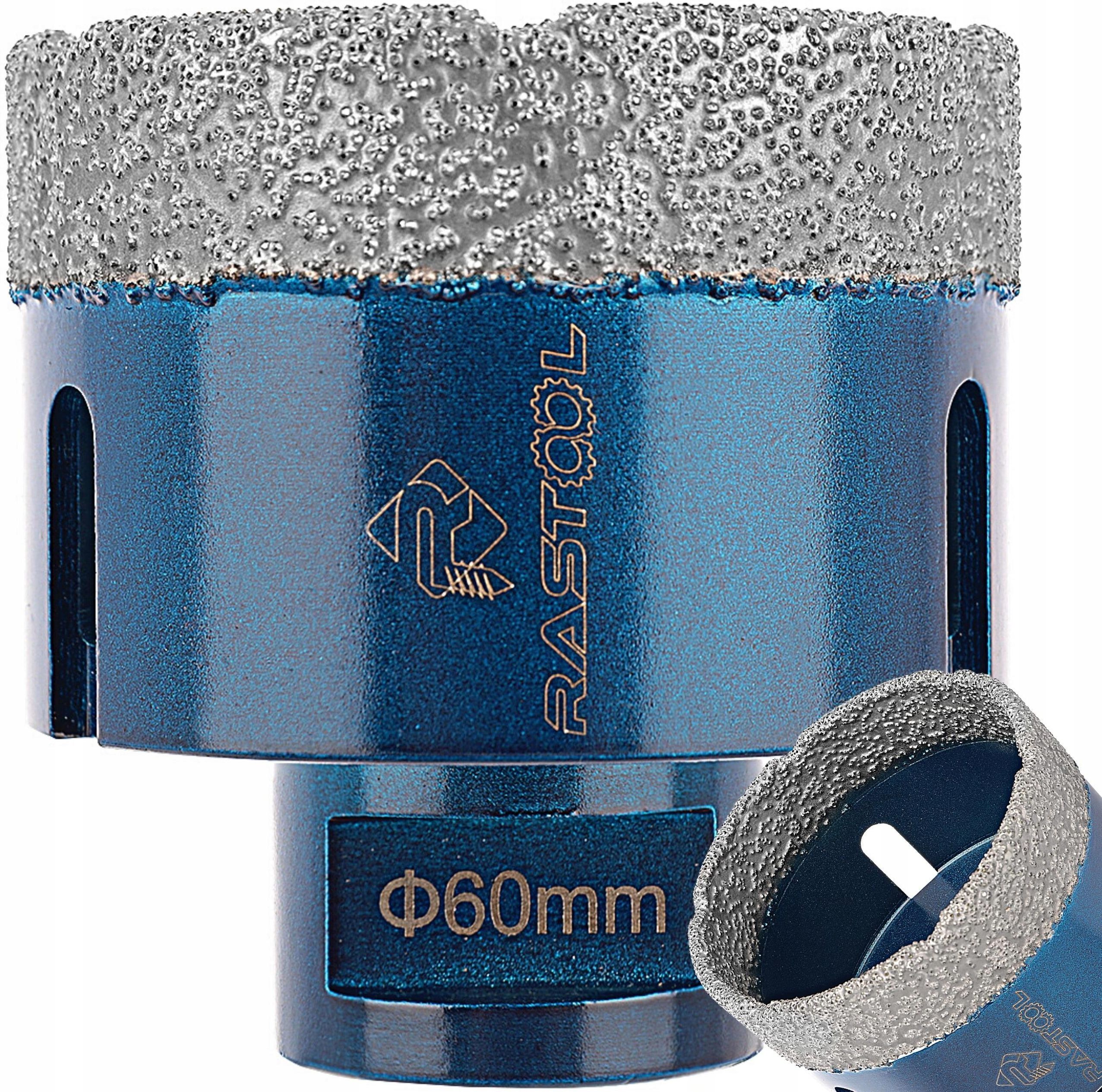 Wiertło Rastool Otwornica Diamentowa 60Mm Do Twardego Gresu Płytek ...