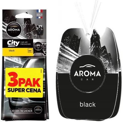Aroma Car City Card Black 3-Pack Zapach Zawieszka - Opinie i ceny na ...