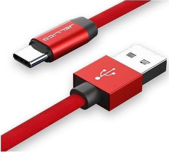 Jellico patchcord USB-A - USB-C 1 m Czerwony (6971805920470) - Opinie i ...