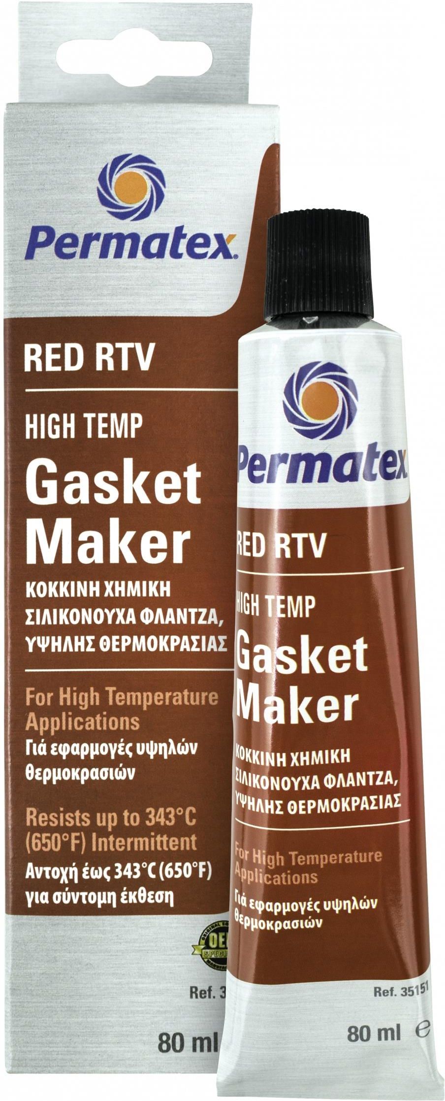 Permatex Silikon Czerwony 85G 60-012 60012 - Opinie i ceny na Ceneo.pl