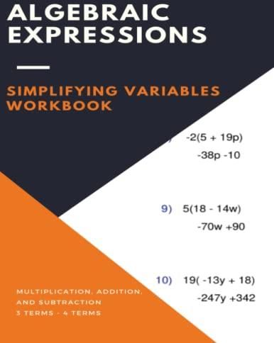 Algebra Essentials Practice Workbook with answer : simplifying ...