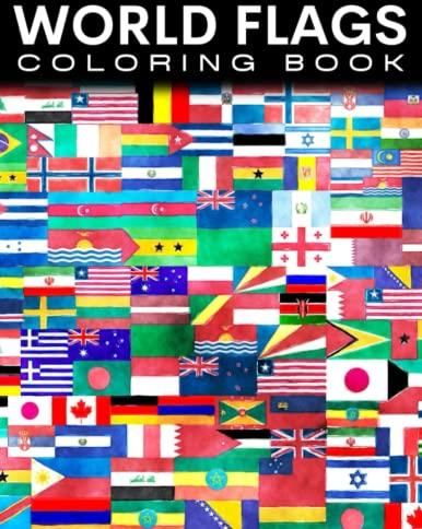 world flags coloring book