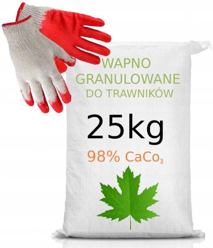 Nawóz Wapno Granulowane Do Trawnika 98% Caco3 25Kg - Ceny i opinie - Ceneo.pl