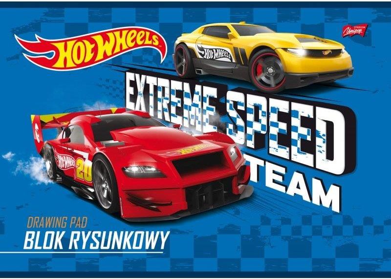 St-Majewski Galanteria Blok Rysunkowy 20 Kartek A4 Hot Wheels St ...