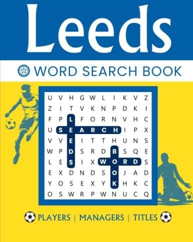 Leeds word search book: Leeds utd. gifts for men, adults, boys and ...