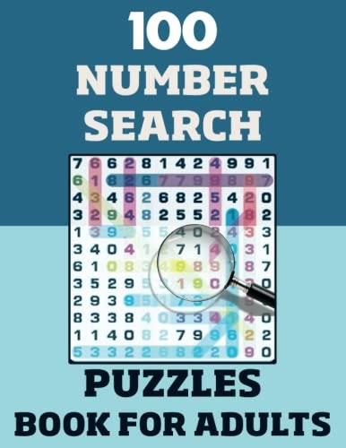 100 NUMBER SEARCH PUZZLES BOOK FOR ADULTS: 100 Number Find Puzzles for ...