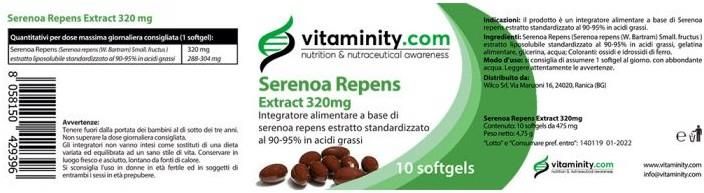 Vitaminity Łysienie Androgenowe Prostata Serenoa Repens 320mg Palma ...