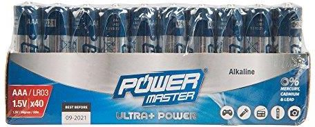 Power Master Powermaster Ultra+ Bateria Alkaliczna - Aaa Opakowanie 40 ...