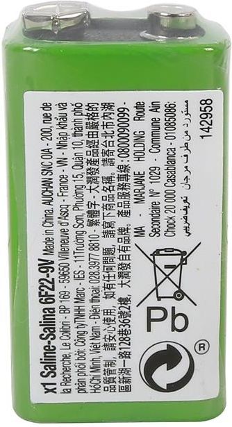 Auchan - Bateria 6F22 9V (317039) - Ceny i opinie na Ceneo.pl