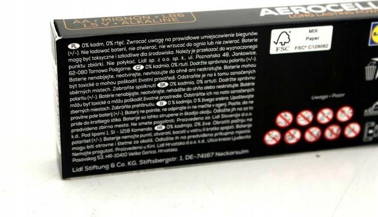 Aerocell Bateria Alkaliczna Aa (R6) 8 Szt. - Ceny i opinie na Ceneo.pl