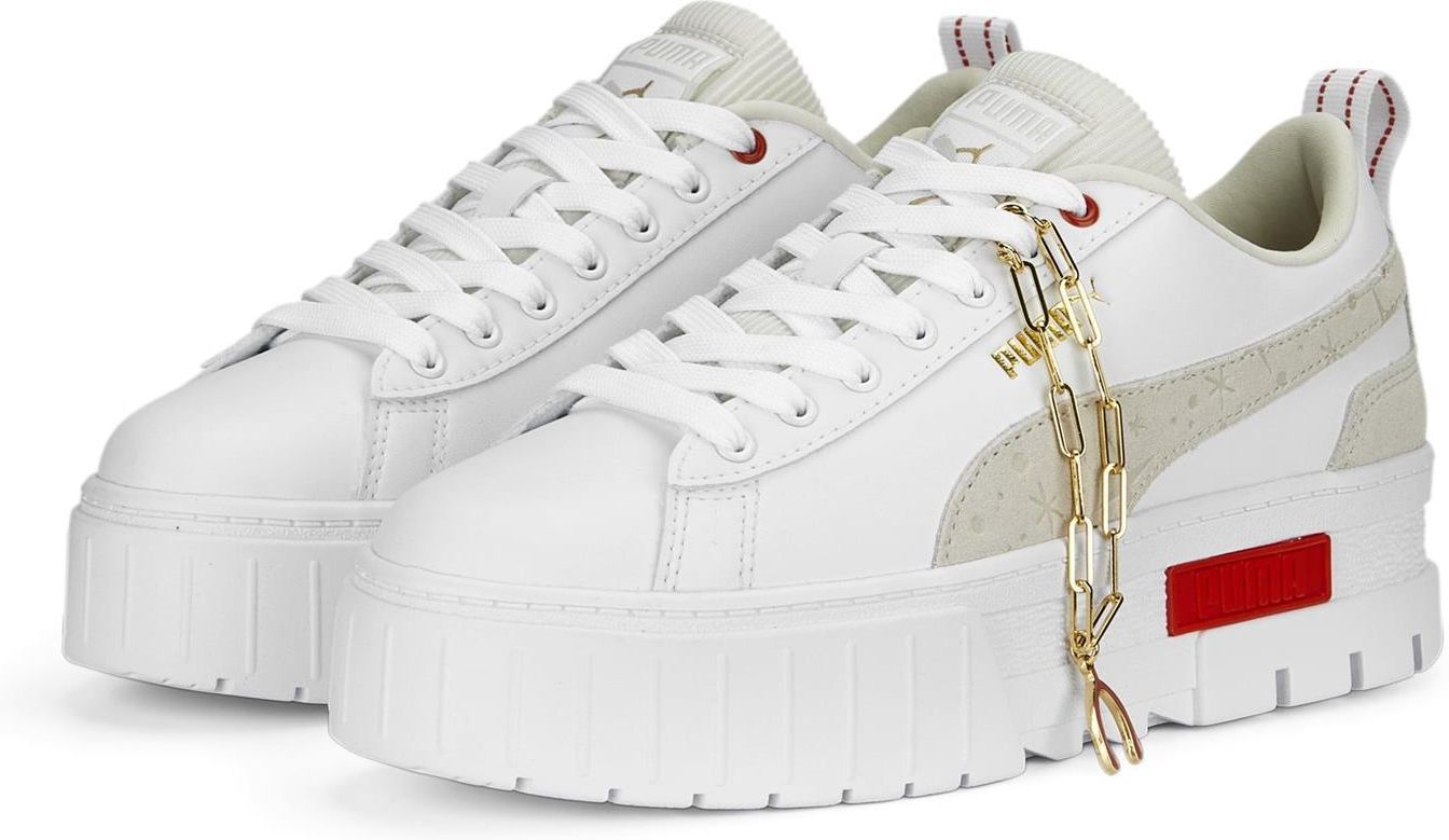 BUTY SPORTOWE DAMSKIE PUMA MAYZE LUCKY CHARM BIALE 38958501 - Ceny i ...