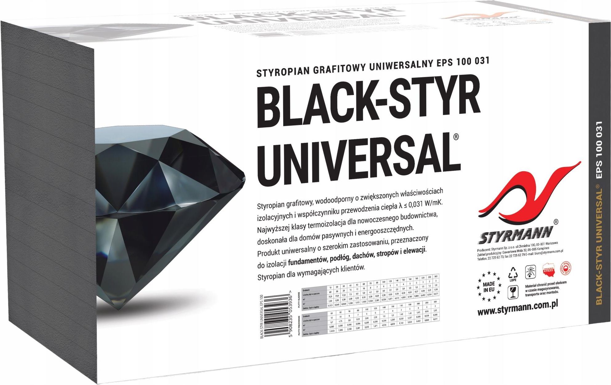 Styrmann Styropian Grafitowy Eps100 Podłoga Fundament 1cm - Opinie i ...