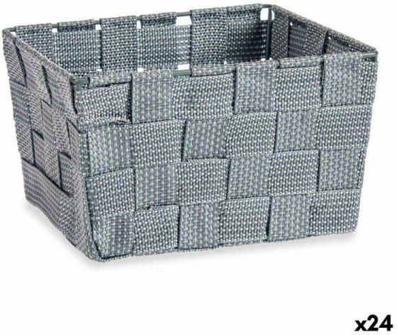 Kipit Koszyk Pleciony Szary Materiał 15X10,5X20Cm 24Szt. - Opinie i ...