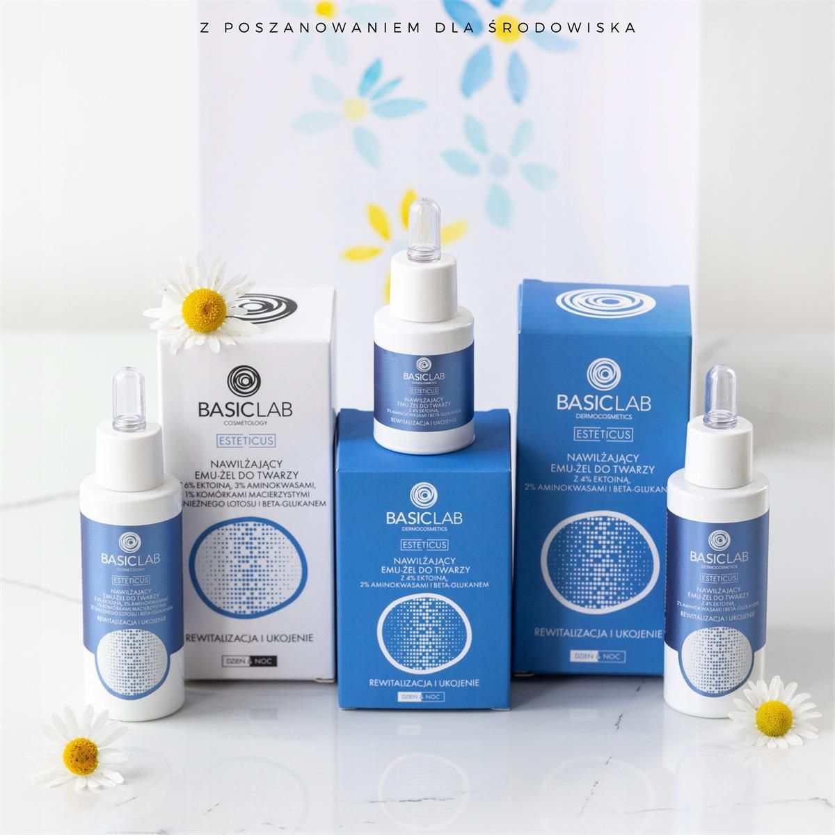 Basiclab Rewitalizacja I Ukojenie Nawilżający Emu Żel Do Twarzy Z 4% ...