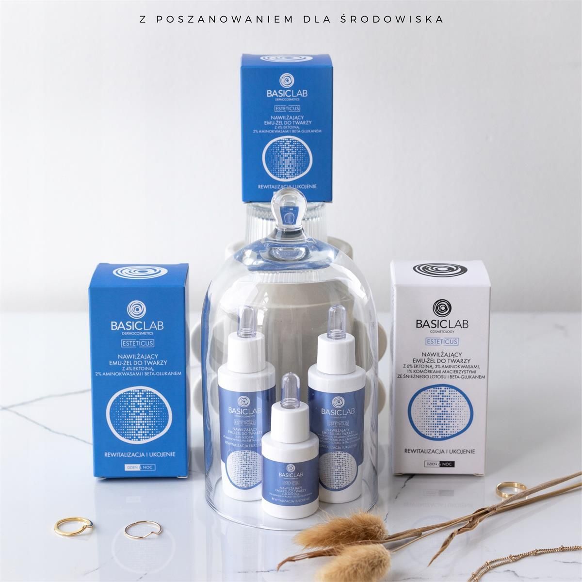 Basiclab Rewitalizacja I Ukojenie Nawilżający Emu Żel Do Twarzy Z 4% ...