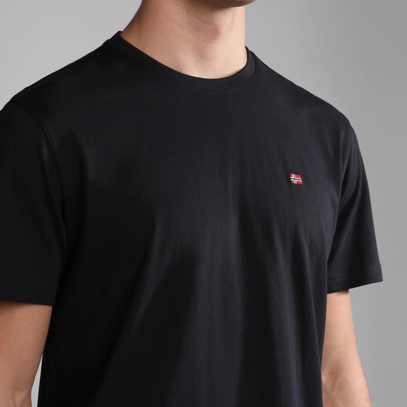 Męska Koszulka z krótkim rękawem Napapijri Salis SS Sum 041 Black ...