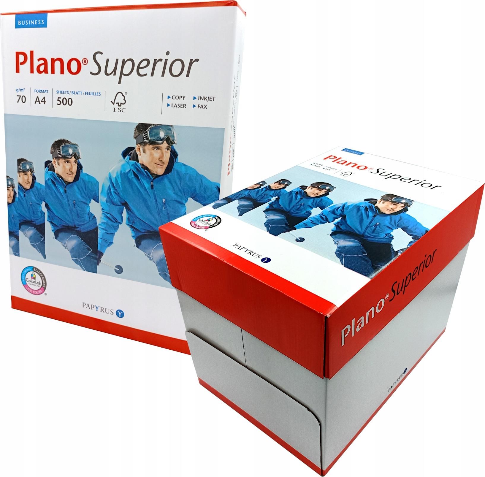 Papier Ksero A4 Plano Superior 5 Ryz Karton Kl.A - Ceny i opinie - Ceneo.pl