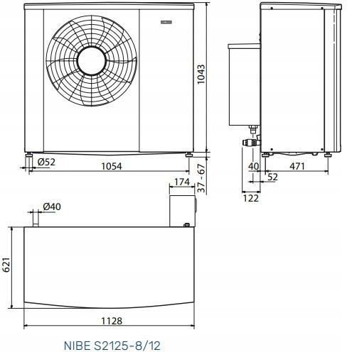 Pompa ciepła Nibe S2125-12 3x400 R290 064217 - Opinie i ceny na Ceneo.pl