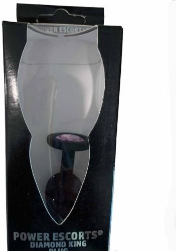 Power Escorts Plug Diamond King Butt Plug Silcone Black Large Pink ...