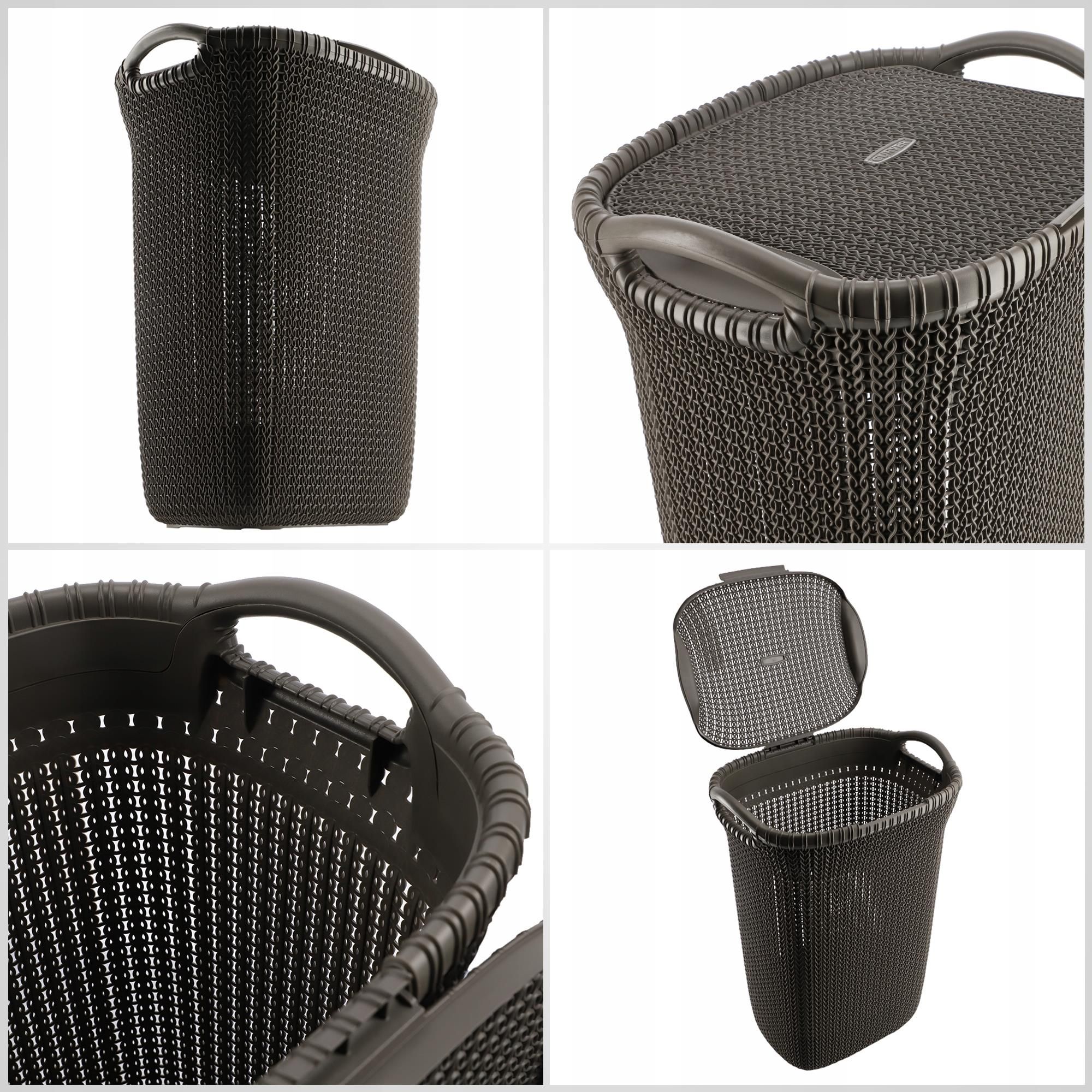 Curver Kosz Z Pokrywą Knit 57L Brązowy (96371) - Opinie i atrakcyjne ...