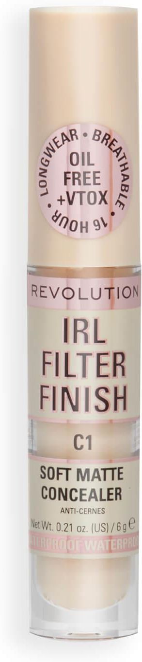 Makeup Revolution IRL Filter Finish Korektor w płynie C1 6g - Opinie i ...