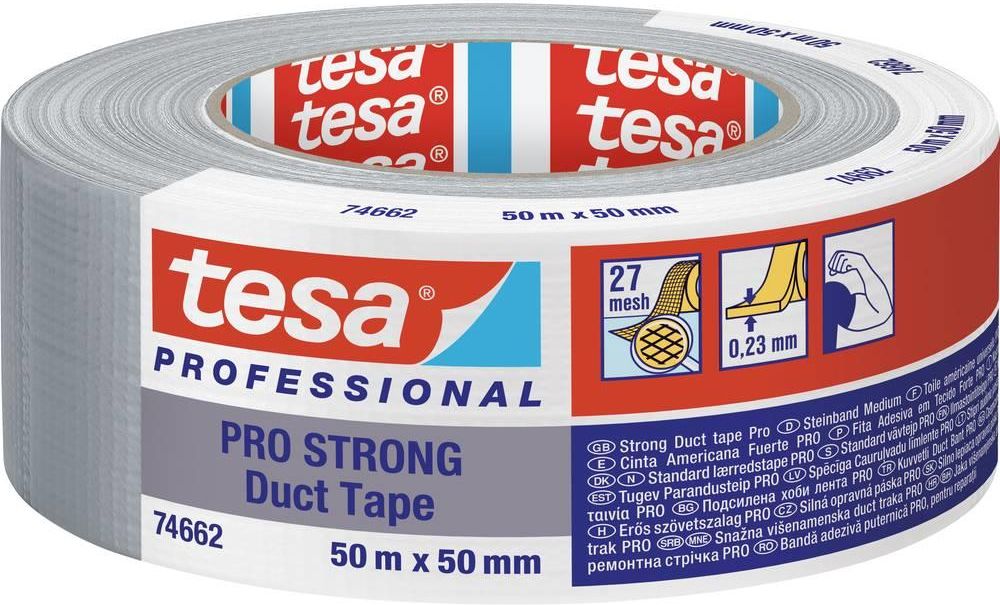 Tesa Strong Duct Taśma naprawcza 50m x 50mm srebrna (74662) - Opinie i ...